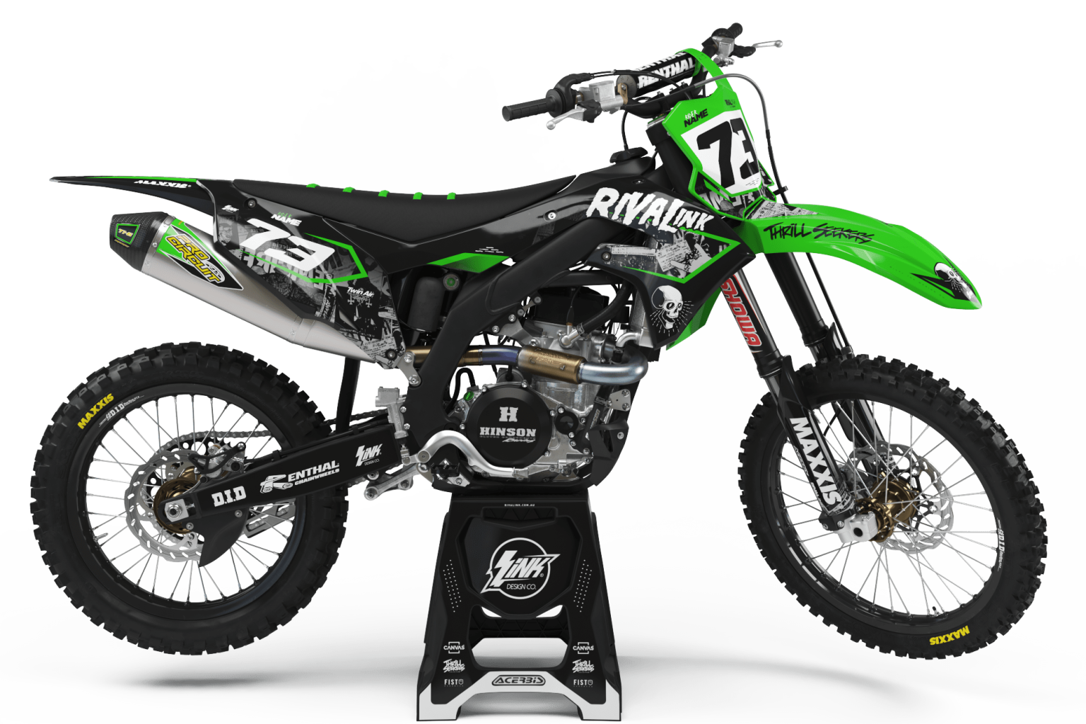 Kit de Gráficas Kawasaki Fiend - Animal Grafix